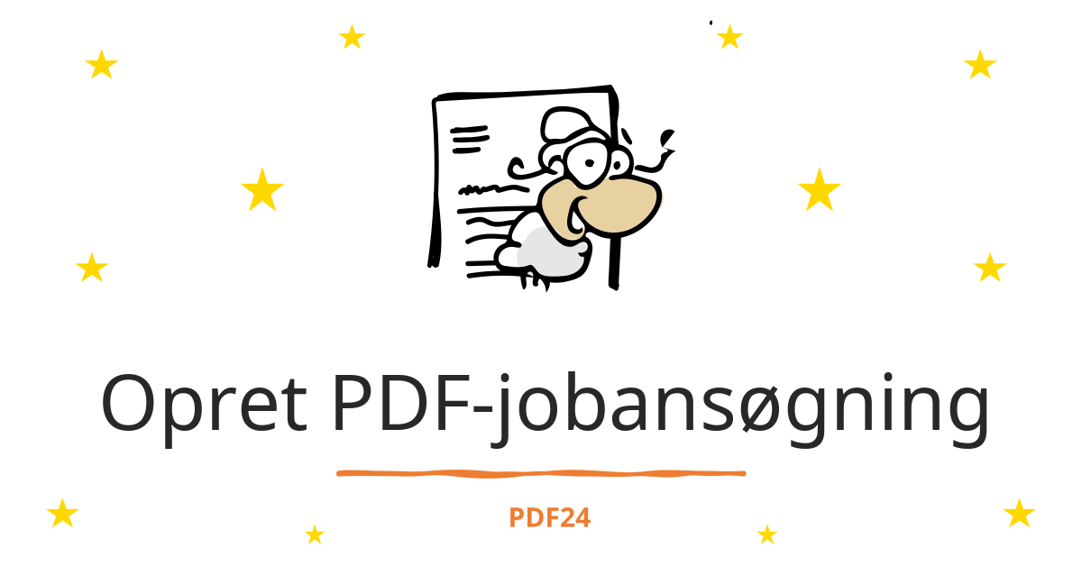 Opret jobansøgninger som PDF - hurtigt, online, gratis - PDF24