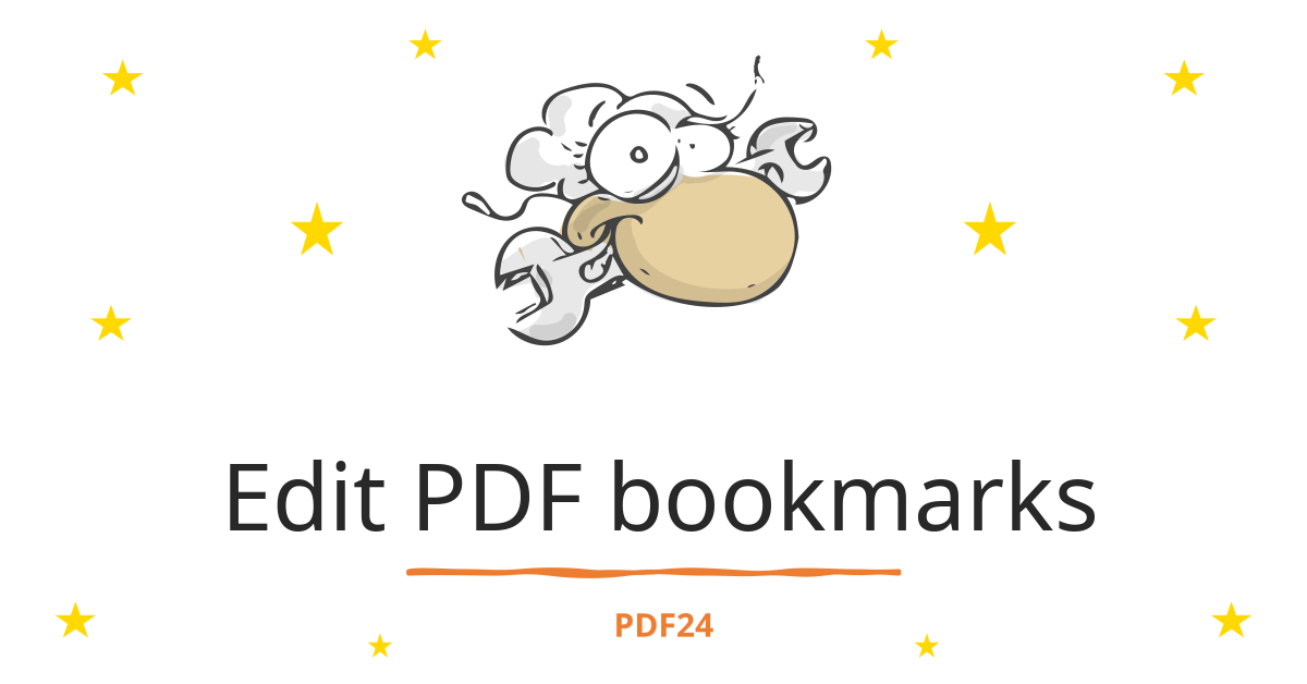 Edit PDF bookmarks - easy, online, free - PDF24