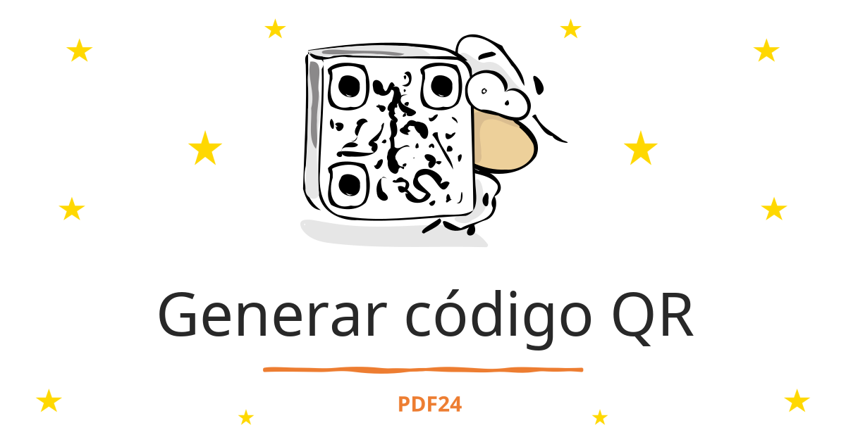Generar código QR - 100% gratis y online - PDF24