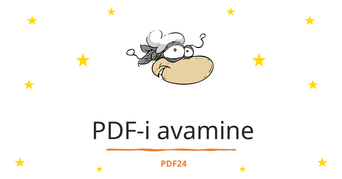 PDF-i avamine - kiire, veebipõhine, tasuta - PDF24