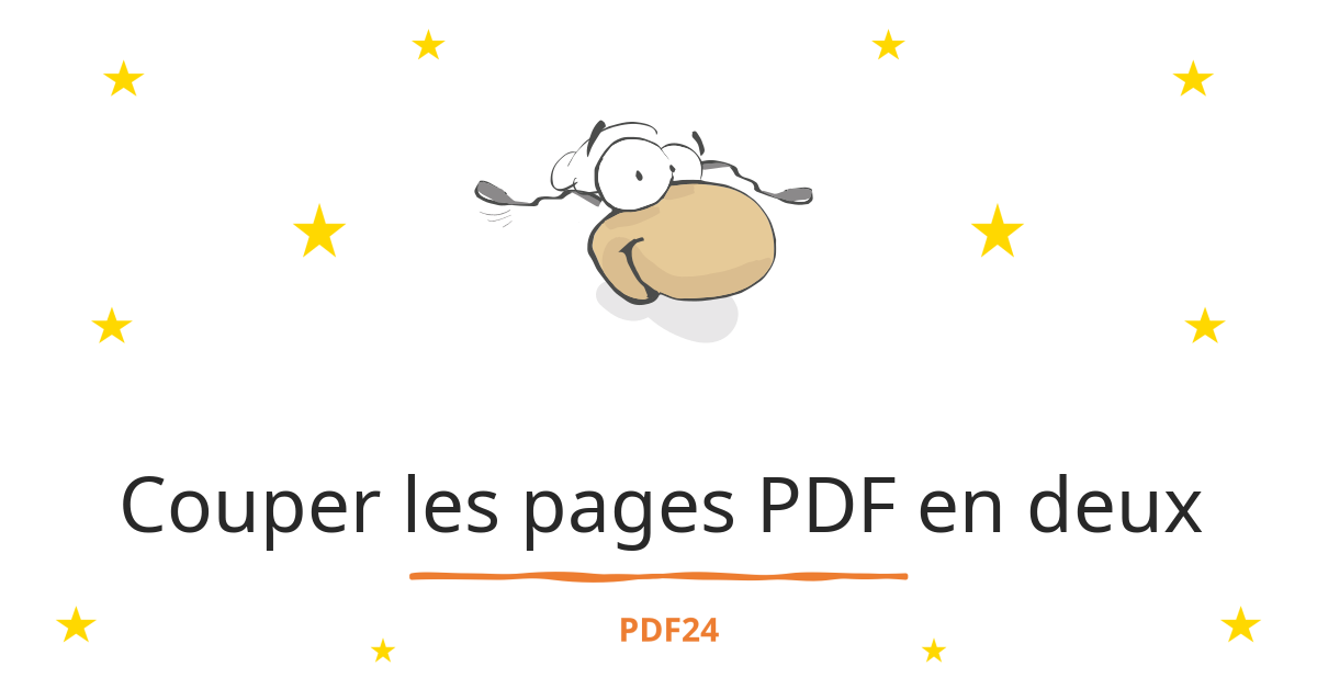 Couper les pages PDF en deux - rapide, en ligne, gratuit - PDF24