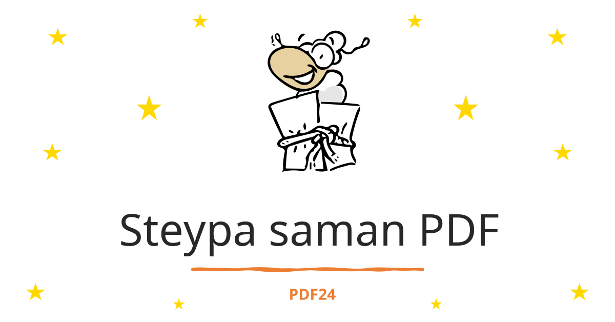 Steypa saman PDF - hraðvirkt, á netinu, ókeypis. - PDF24
