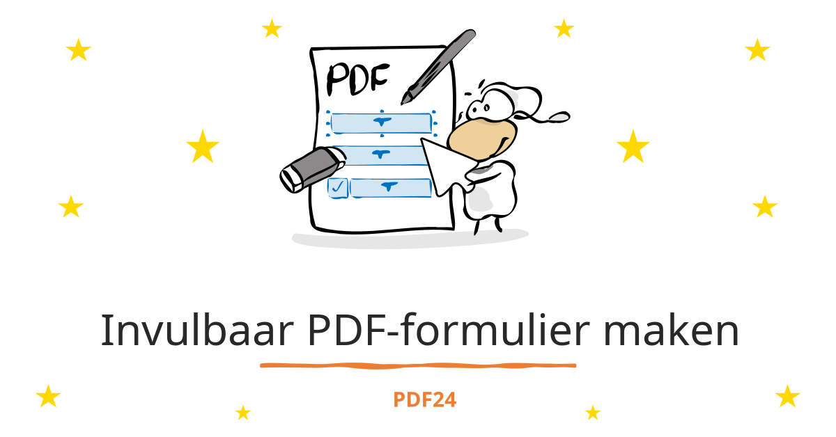 Invulbaar PDF-formulier maken - 100% gratis & online - PDF24