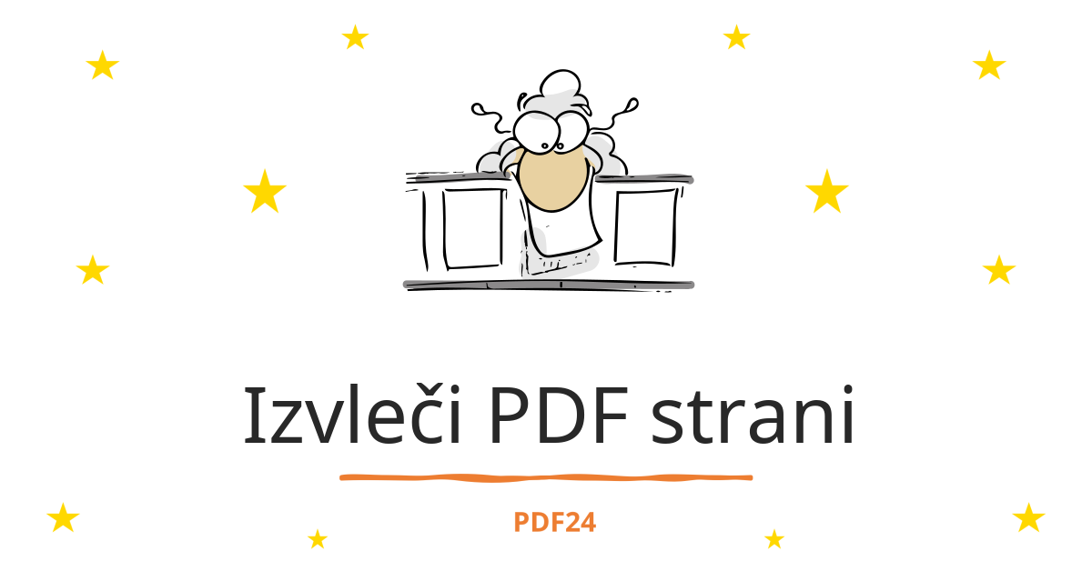 Izvleči PDF strani - hitro, na spletu, brezplačno - PDF24